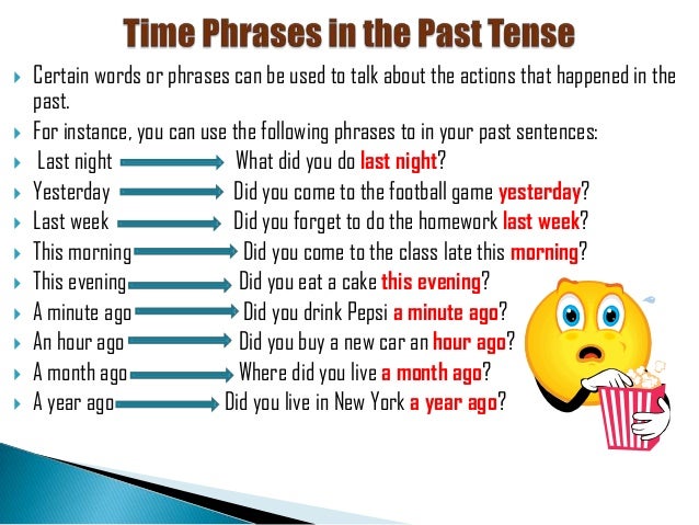 Talking about the past