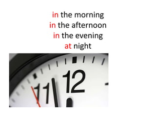 ESL Talking about time; learn how to tell the time in English | PPTX