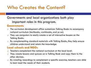 Talking Book For Education | PDF