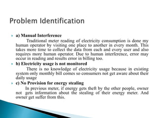 Talking energy meter based on microcontroller ppt | PPTX