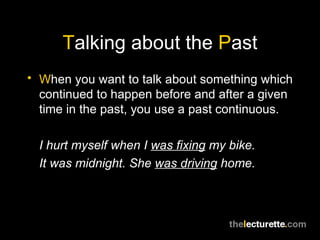 Talking about the Past | PPT