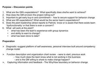 Talking points discussion with gm | PPTX