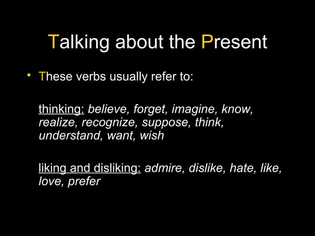 Talking about the Present | PPT | Free Download