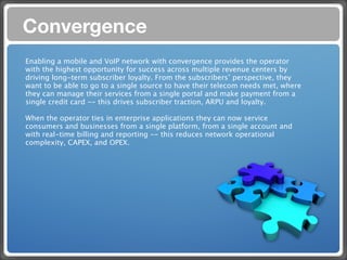 Talking SIP Mobility - MVNE & MVNO and M2M Billing Solution | PPT