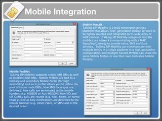 Talking SIP Mobility - MVNE & MVNO and M2M Billing Solution | PPT