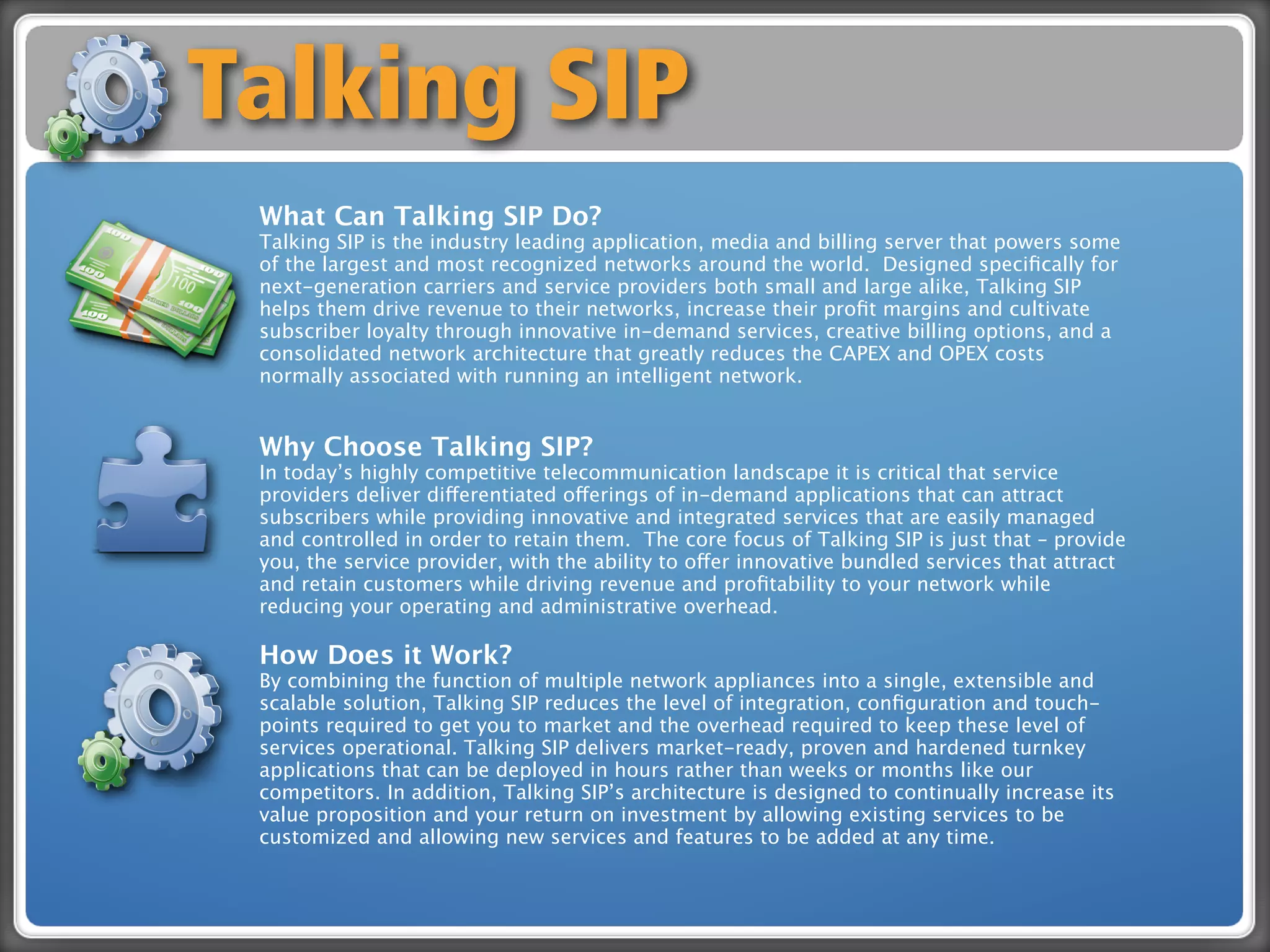 Talking SIP Sales Presentation | PDF