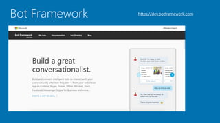 Chatbot Development Using Bot Framework and Xamarin | PPT