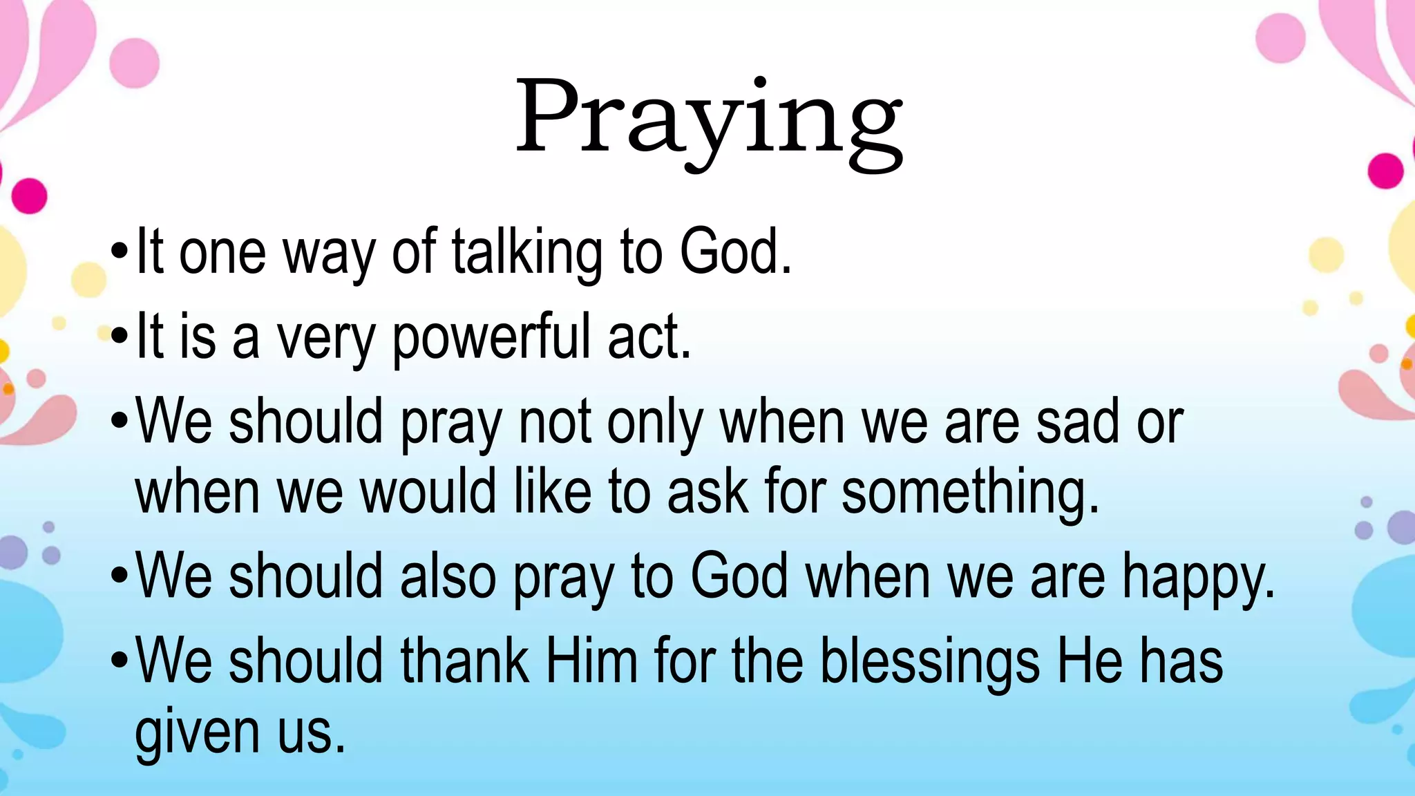 Talking to god | PPTX