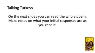 Talking turkeys | PPTX