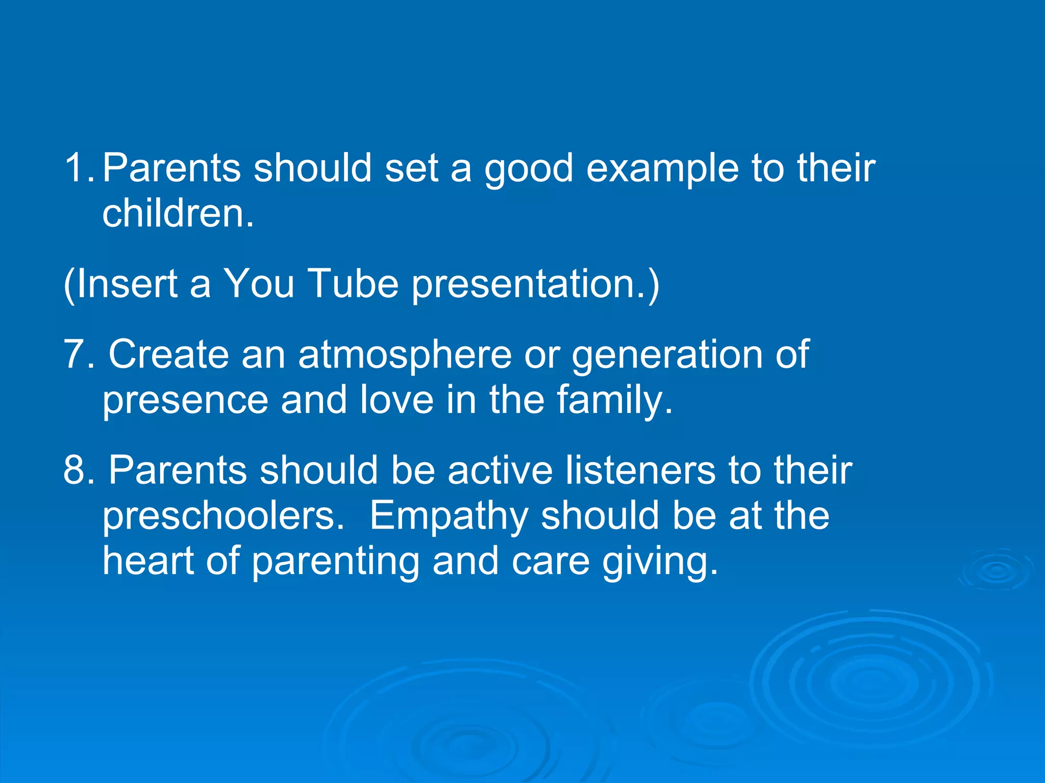 Parents' Role on Early Childhood Development | PPT
