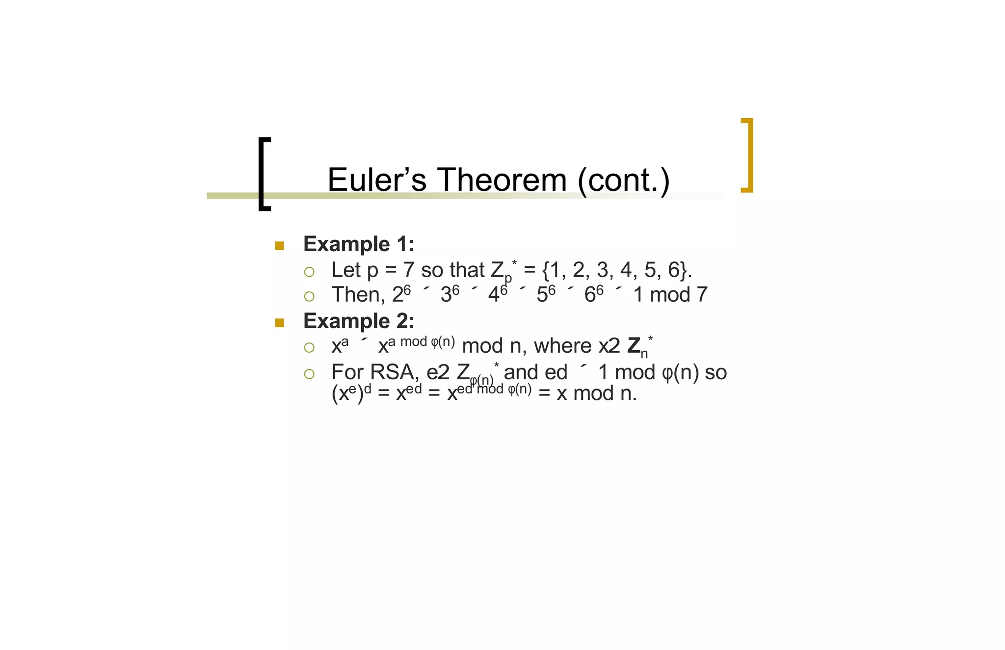 Number theory lecture (part 2) | PDF