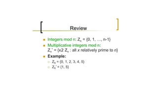 Number theory lecture (part 2) | PDF