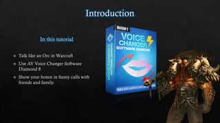 Talk Like Orcs in Warcraft | PPT