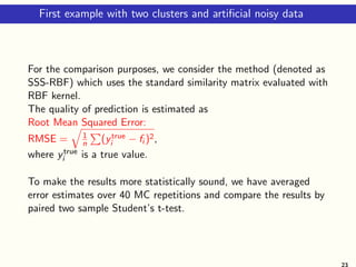 Semi-Supervised Regression using Cluster Ensemble | PPT