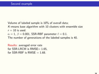 Semi-Supervised Regression using Cluster Ensemble | PPT