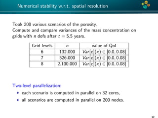 Uncertainty quantification of groundwater contamination | PDF