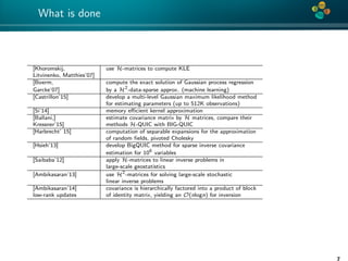 Application of Parallel Hierarchical Matrices in Spatial Statistics and Parameter Identification ...