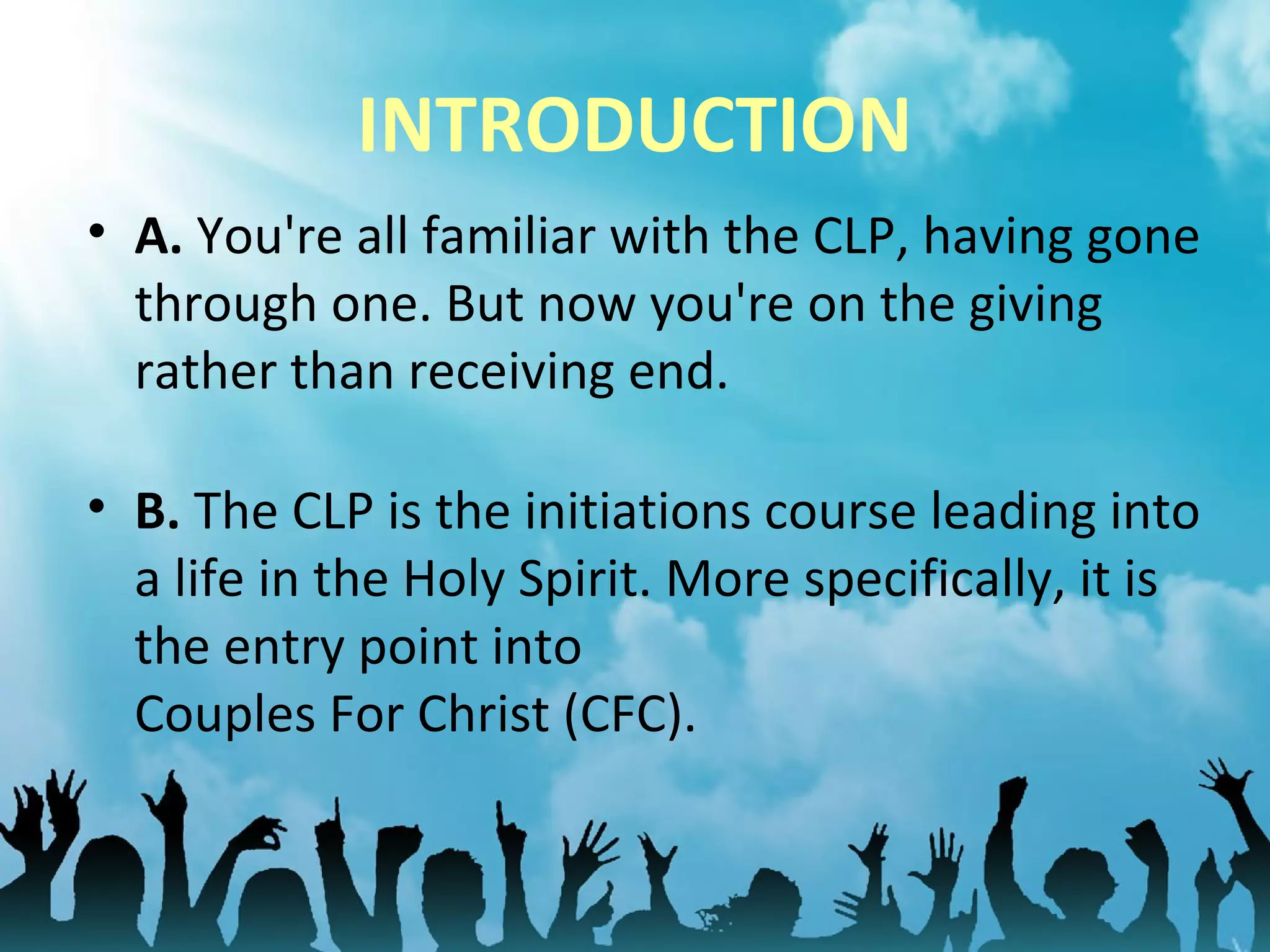 Talk no 2 what is clp | PPT