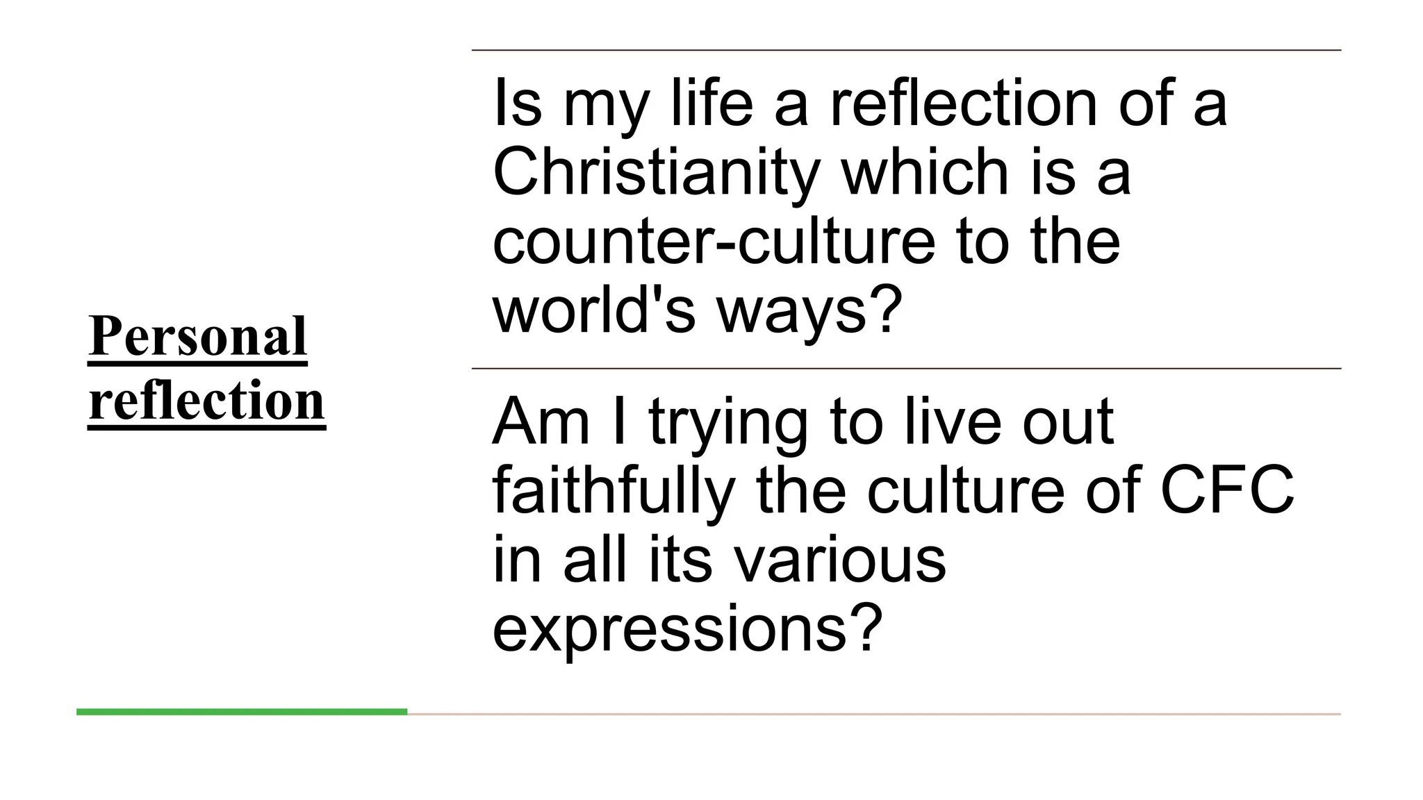 Talk No 4. covenant orientation.pptxCFC is a Christian community with ...