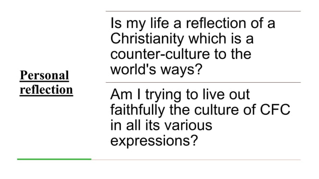Talk No 4. covenant orientation.pptxCFC is a Christian community with ...