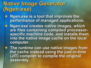 Talk on .NET assemblies | PPT | Programming Languages | Computing