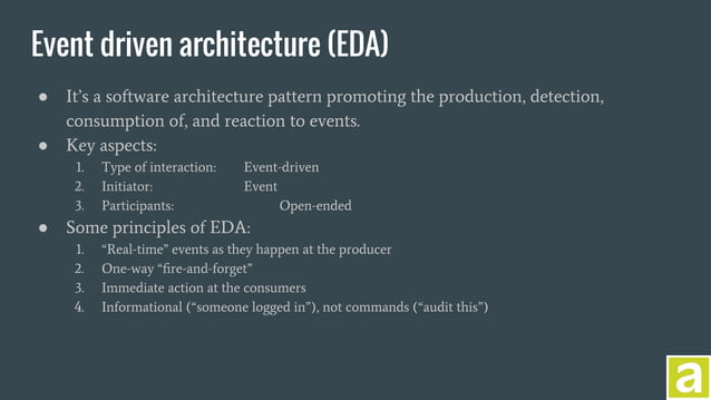 Workflows via Event driven architecture | PPT