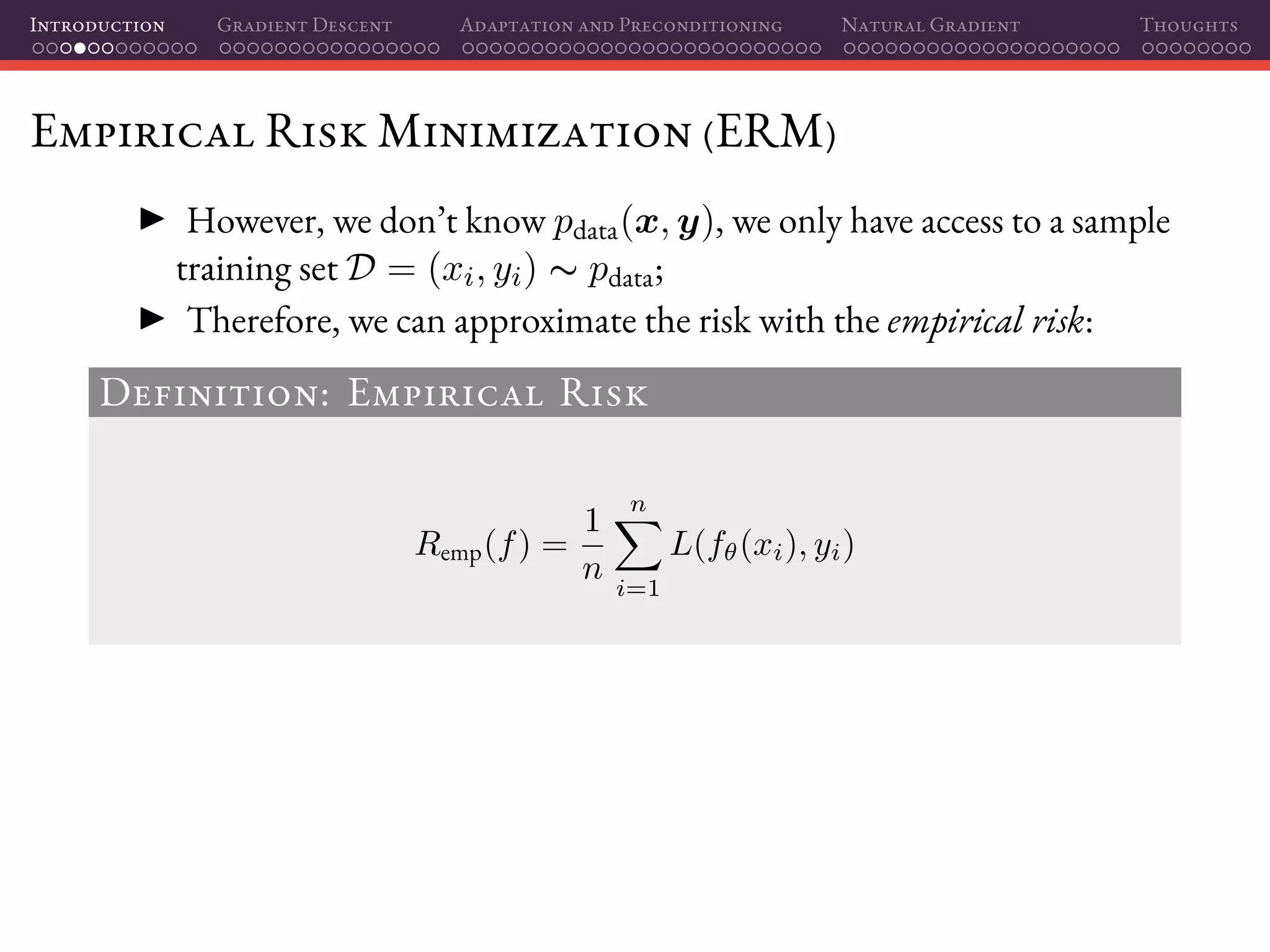 Gradient Based Optimization For Deep Learning A Short Introduction