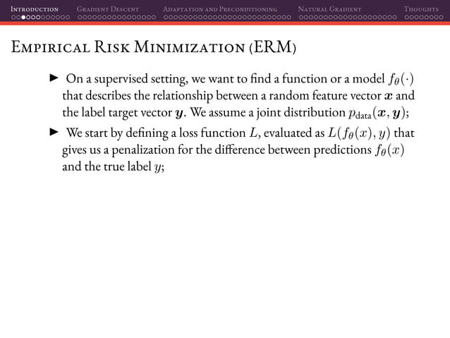 Gradient Based Optimization For Deep Learning A Short Introduction