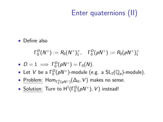 Quaternionic Modular Symbols in Sage | PPT