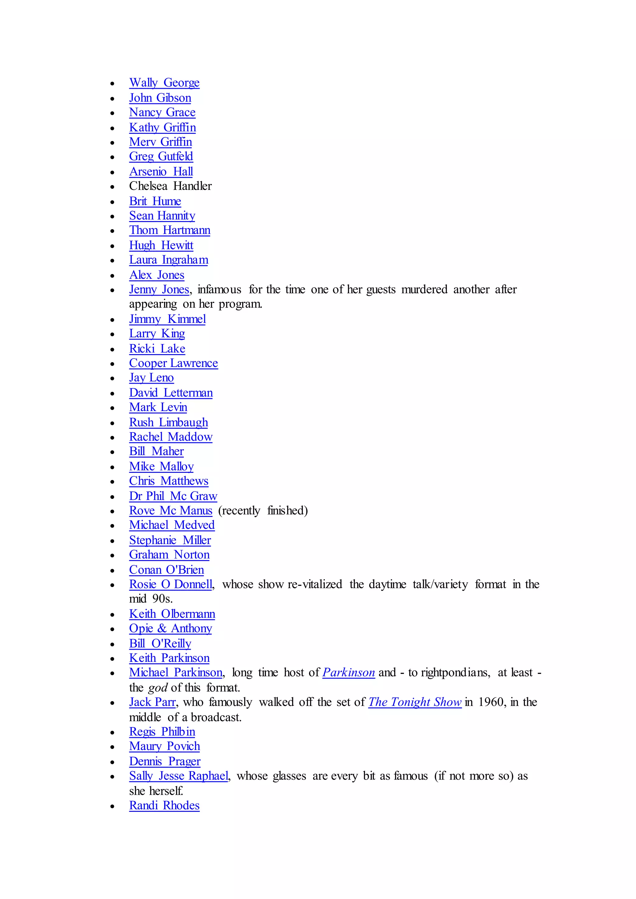 Talk show example and structure | DOCX | Talk Show | Genres