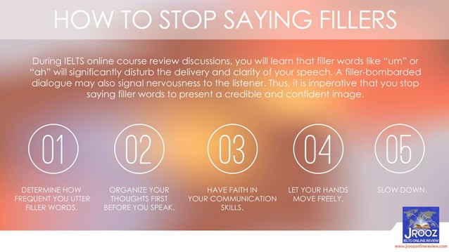 TALK SMART: REDUCE FILLER WORDS IN YOUR SPEECH | PPTX