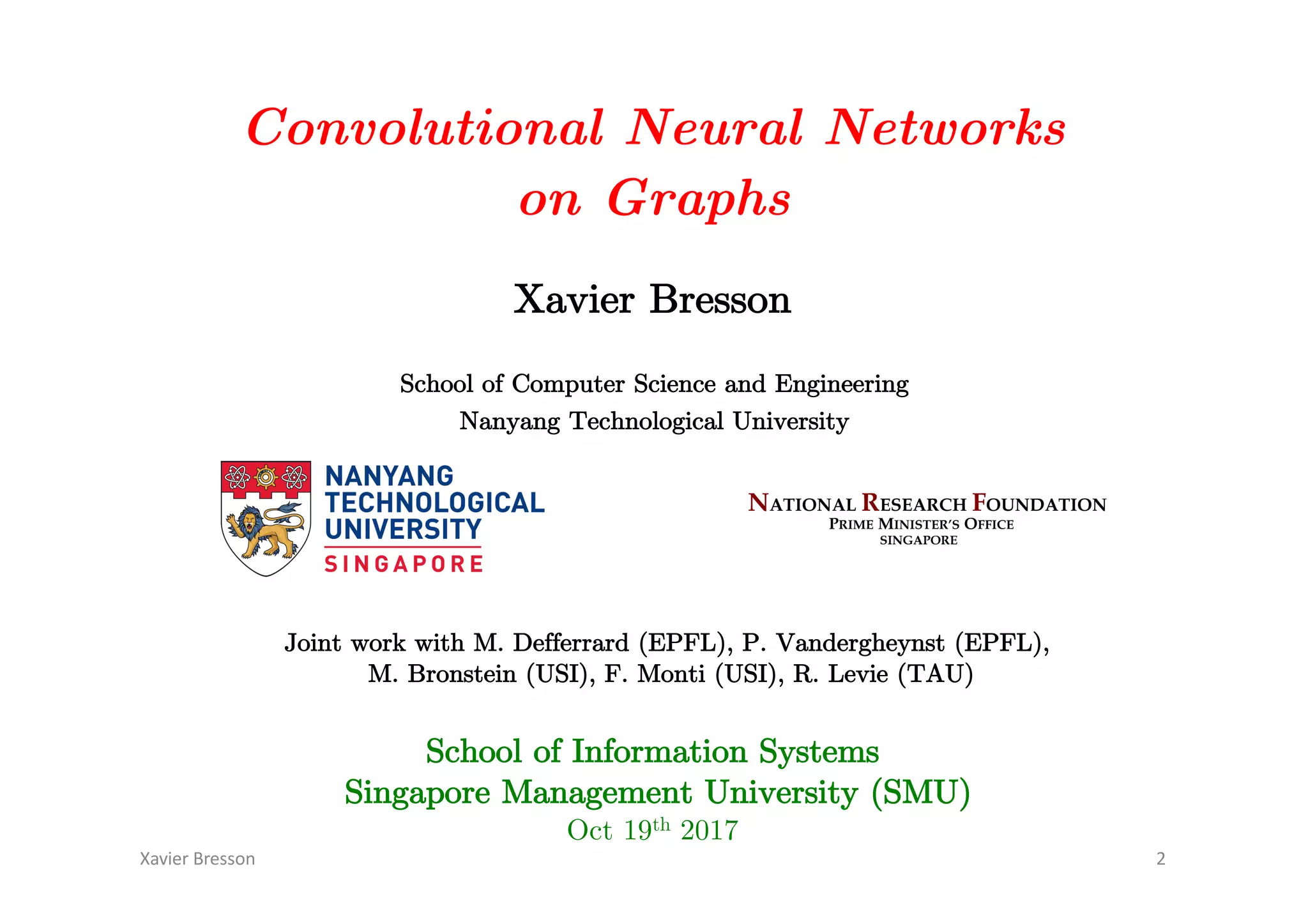 Spectral convnets | PPT