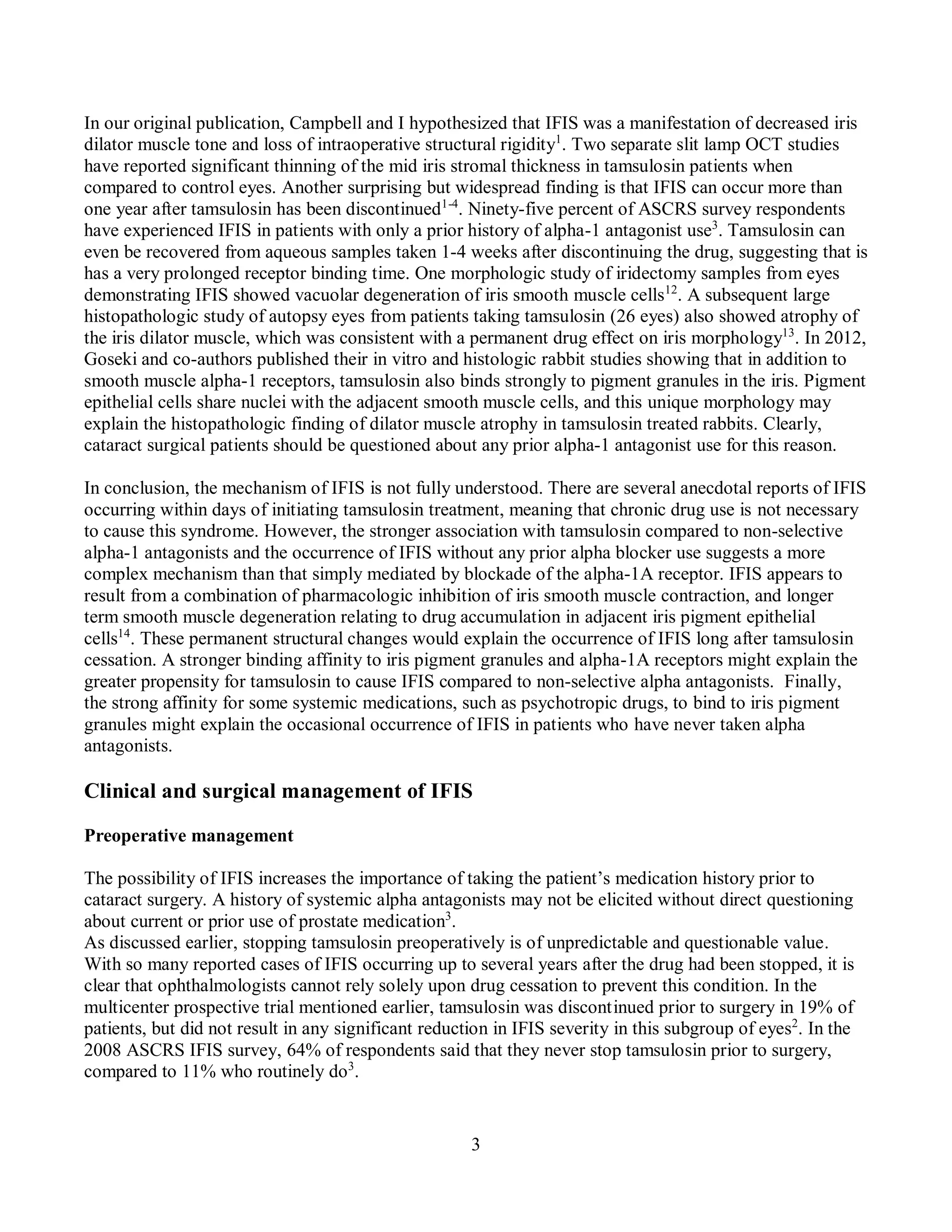 Floppy iris Syndrome | PDF
