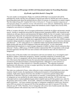 Floppy iris Syndrome | PDF