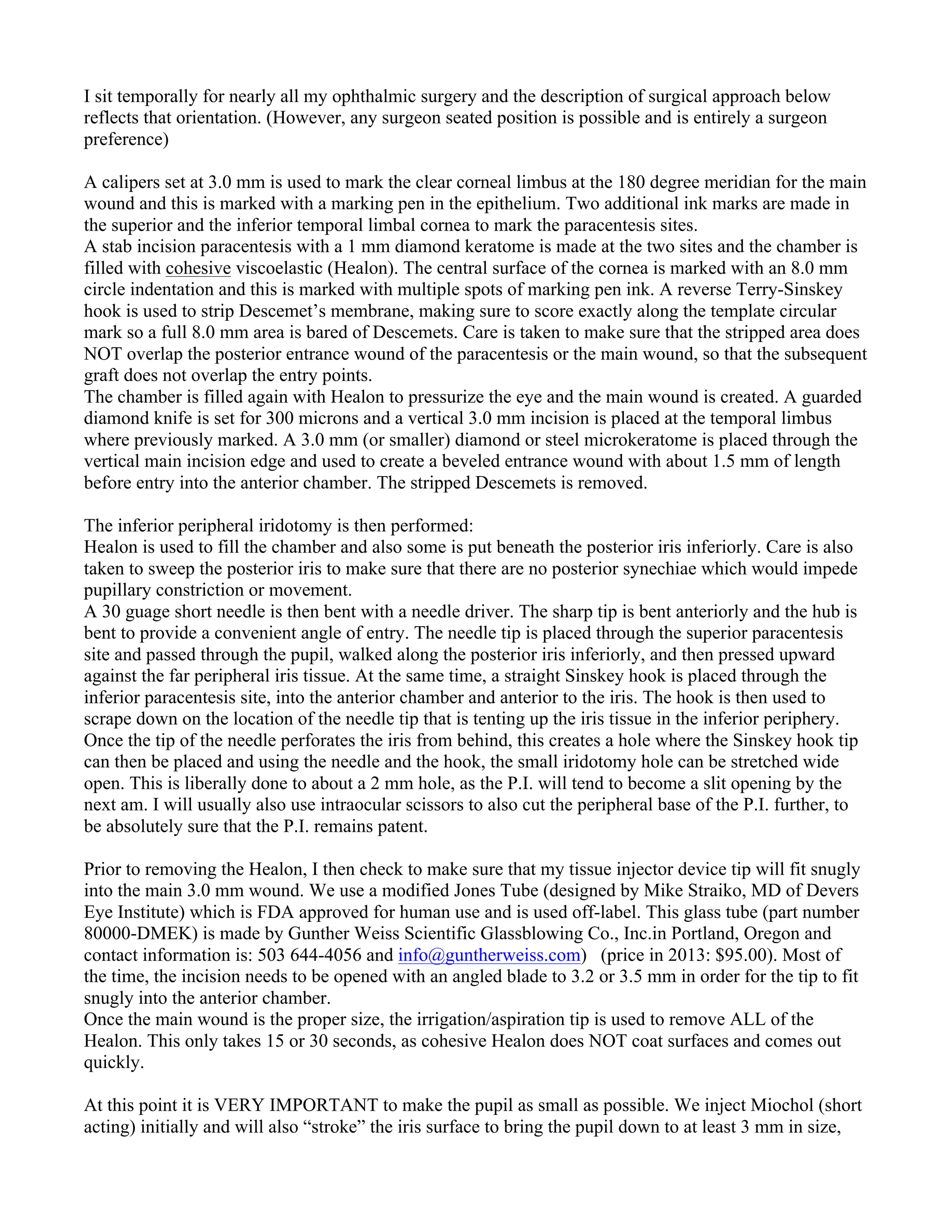 lamellar keratoplasty, DMEK, DSAEK, Cornea Transplant | PDF