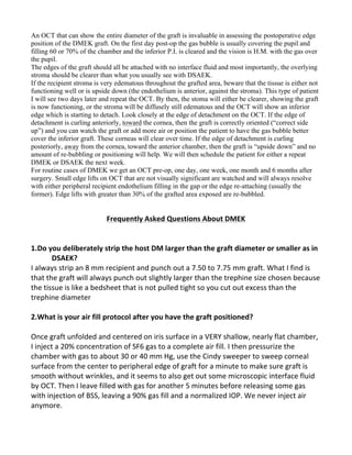 lamellar keratoplasty, DMEK, DSAEK, Cornea Transplant | PDF