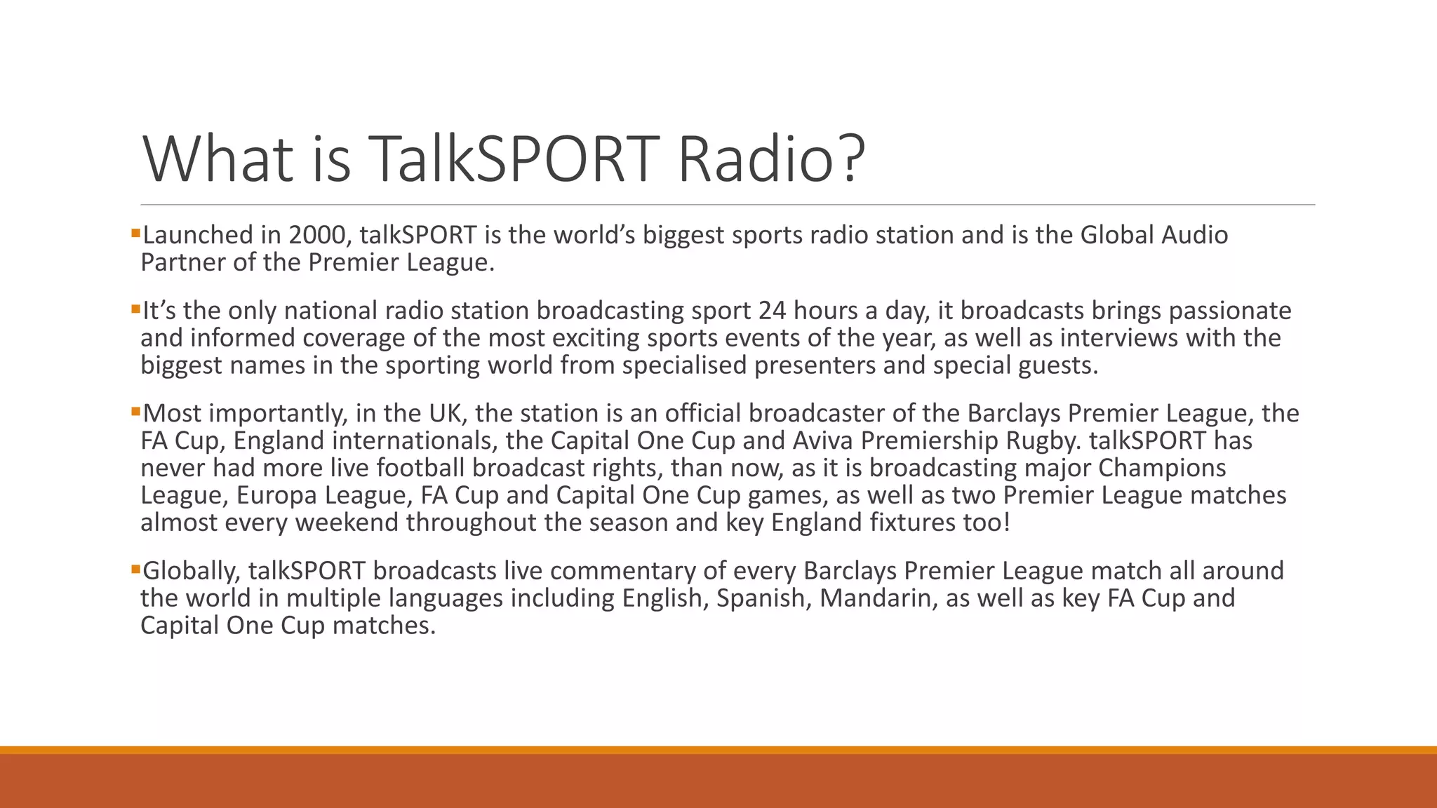 talkSPORT Radio | PPTX
