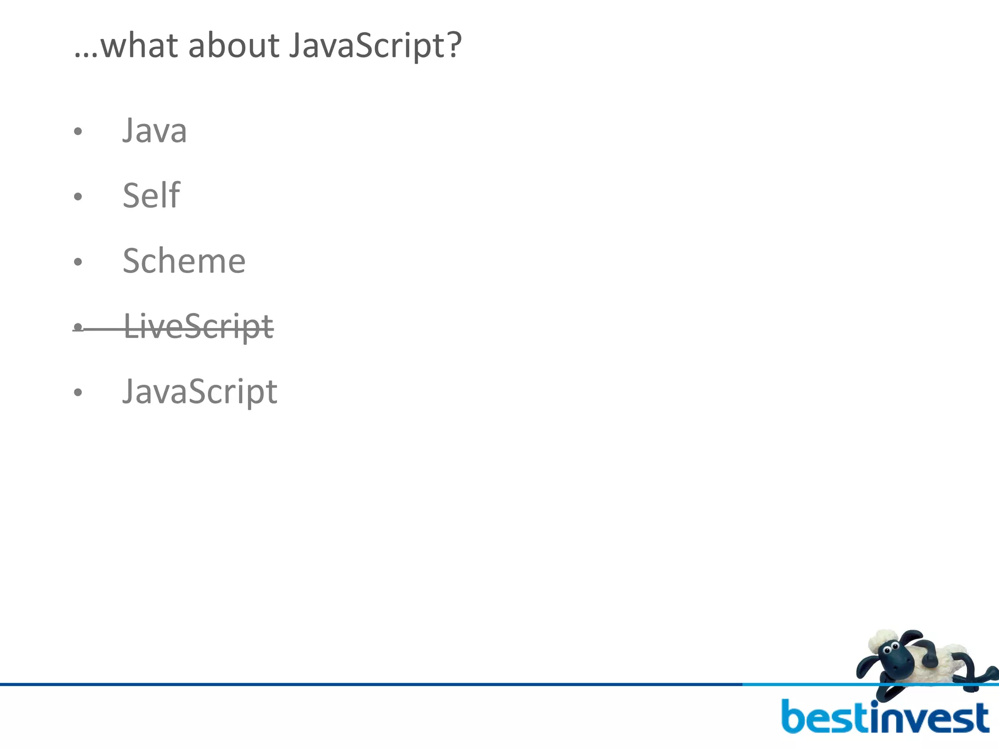 Awesomeness of JavaScript…almost | PPTX