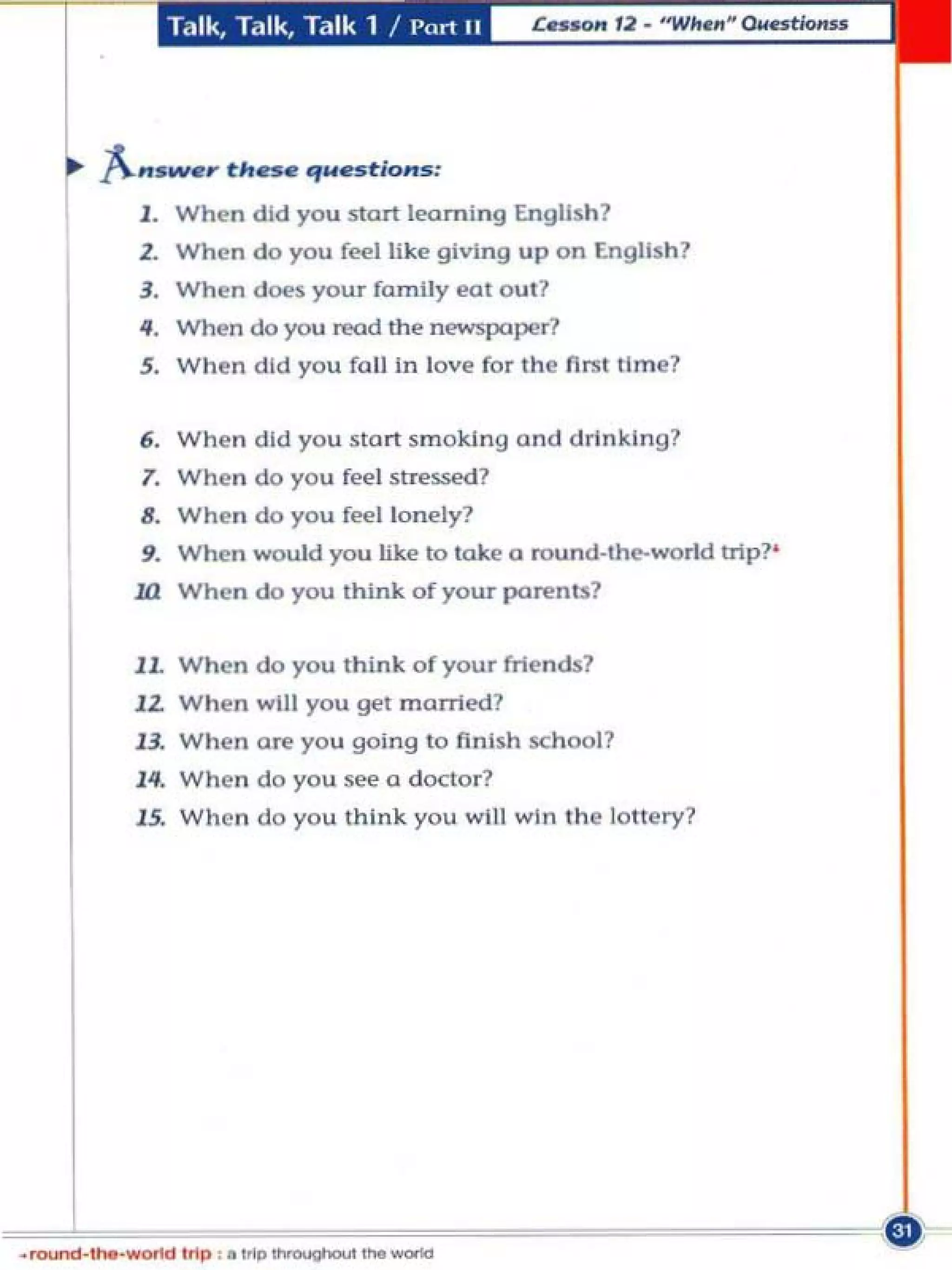 Talk talk talk 1 | PDF