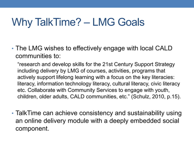 Talk time introduction | PPT