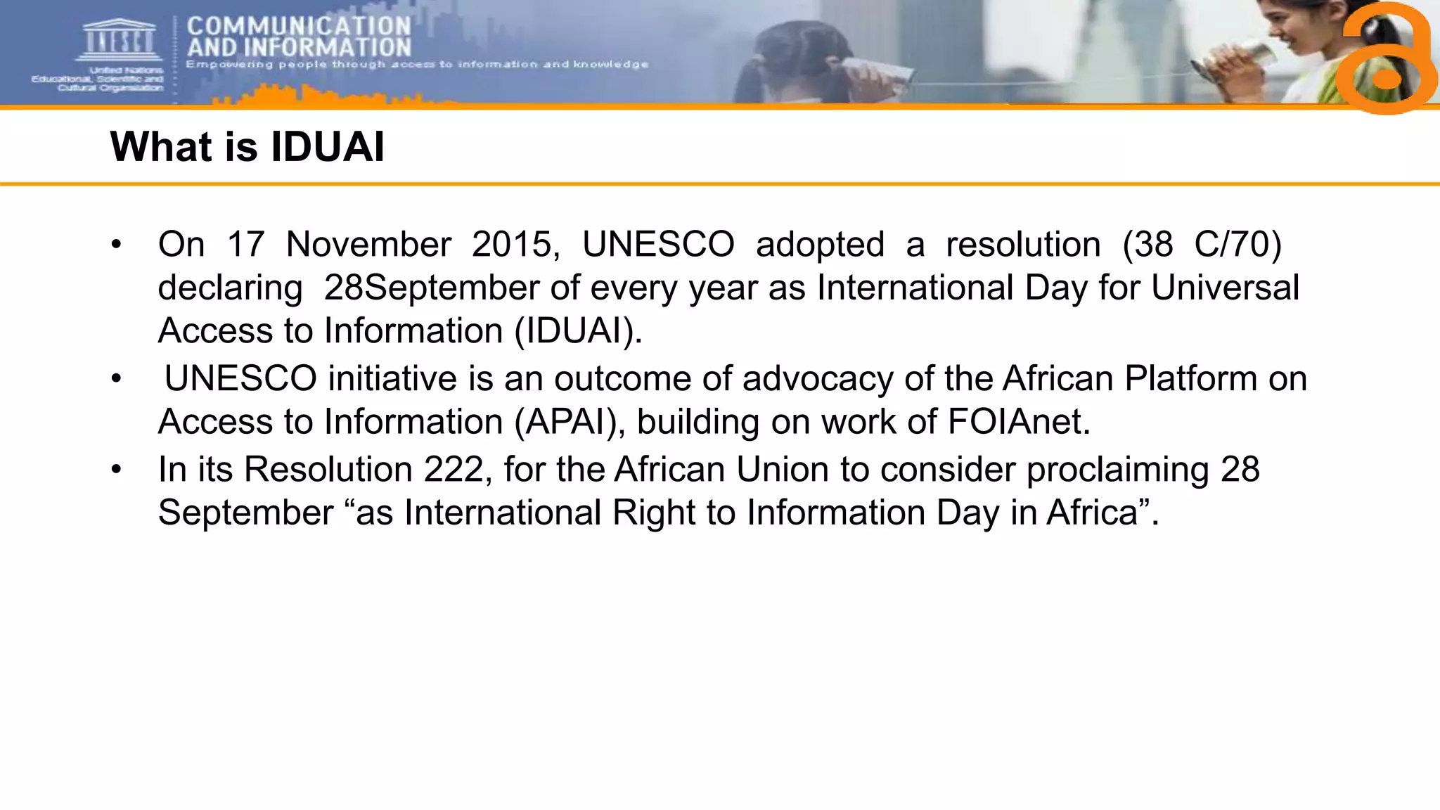 IDUAI Making Information Accesible | PPT