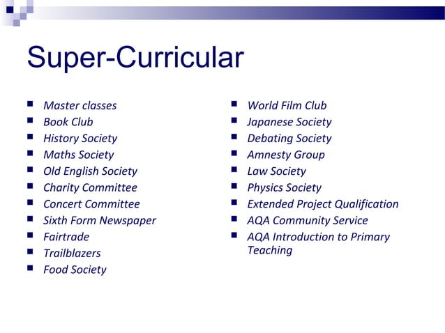 Canon Slade Sixth Form presentation | PPT