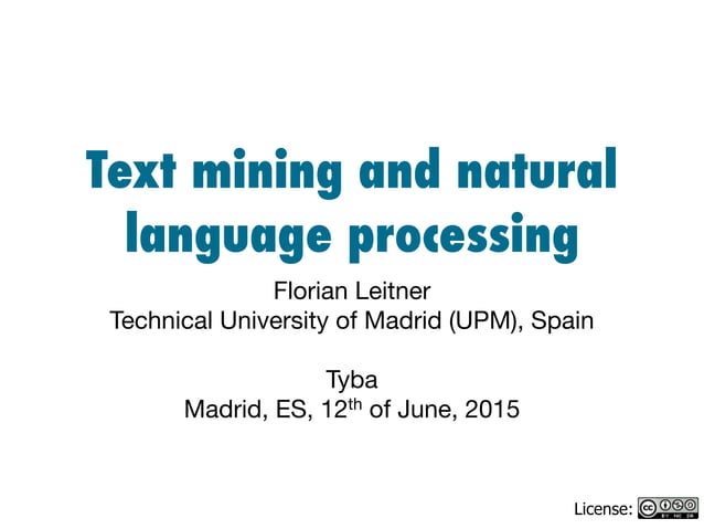 Overview of text mining and NLP (+software) | PDF | Computing | Technology & Computing