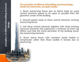 Tall Buildings Structural systems Presentation | PPTX