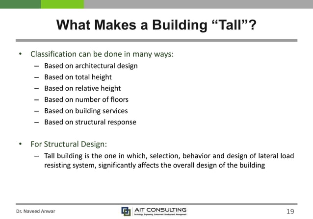 CE 72.32 (January 2016 Semester): Lecture 1a - Overview of Tall ...