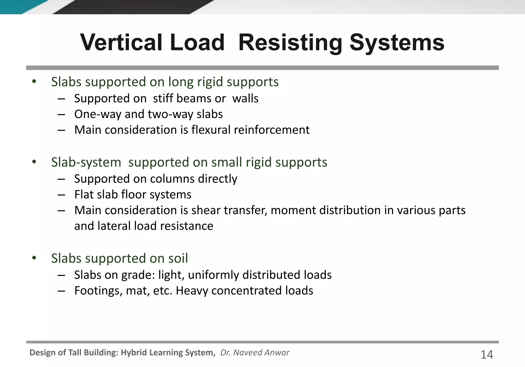 CE 72.32 (January 2016 Semester) Lecture 4 - Selection of Structural ...