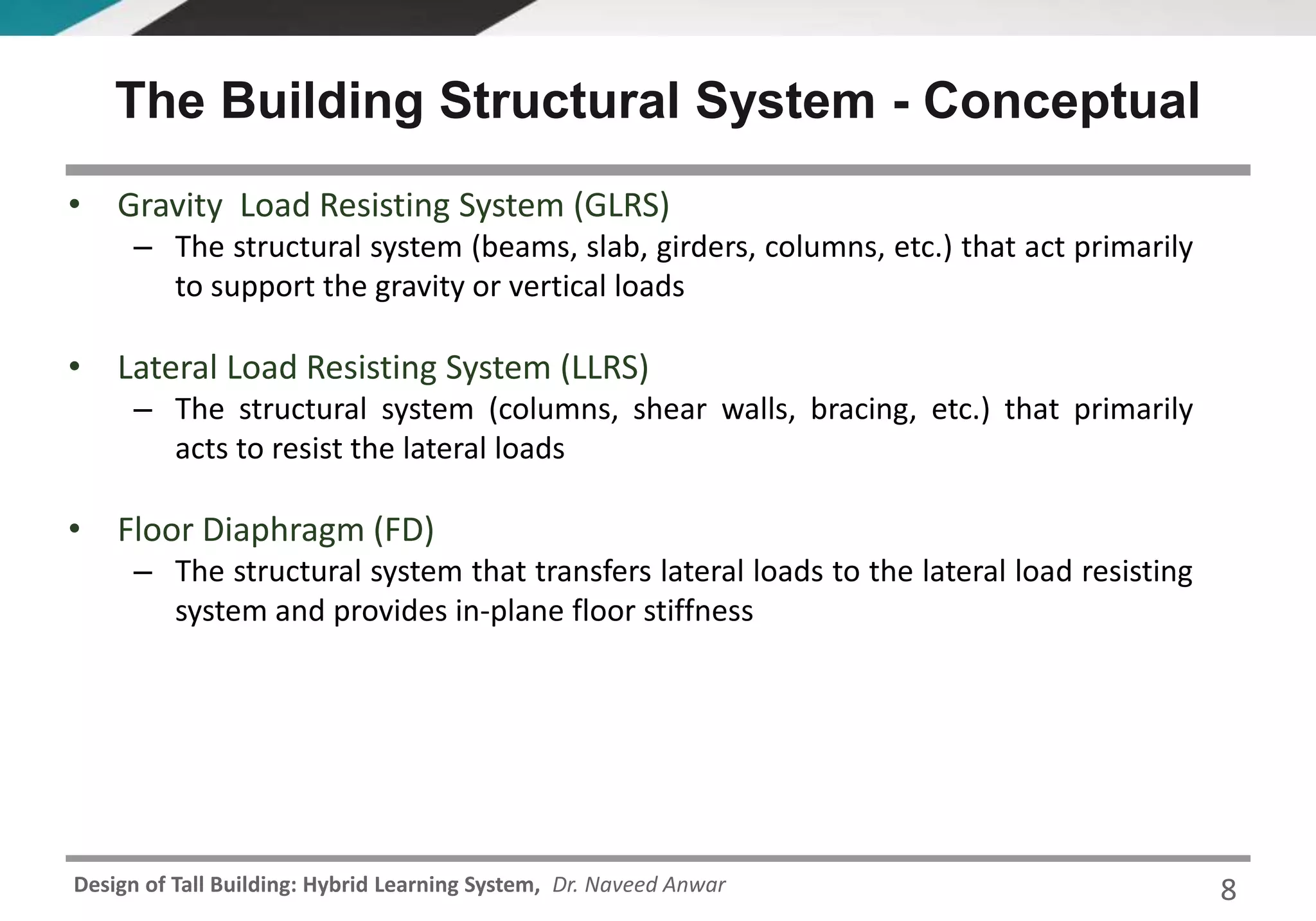 CE 72.32 (January 2016 Semester) Lecture 4 - Selection of Structural ...