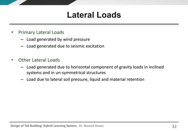 CE 72.32 (January 2016 Semester) Lecture 4 - Selection of Structural ...