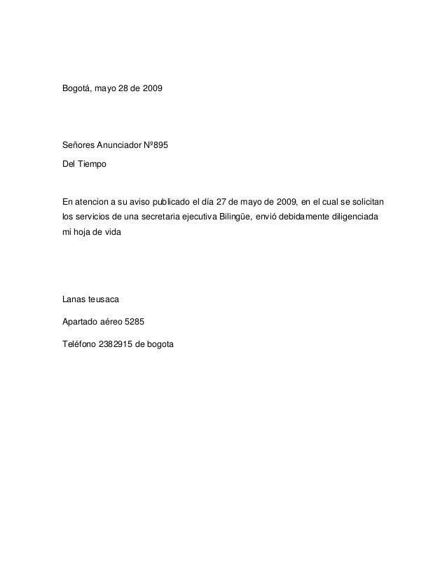 Redaccion De Una Carta
