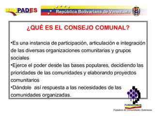 Taller Conformacion Consejos Comunales | PPT